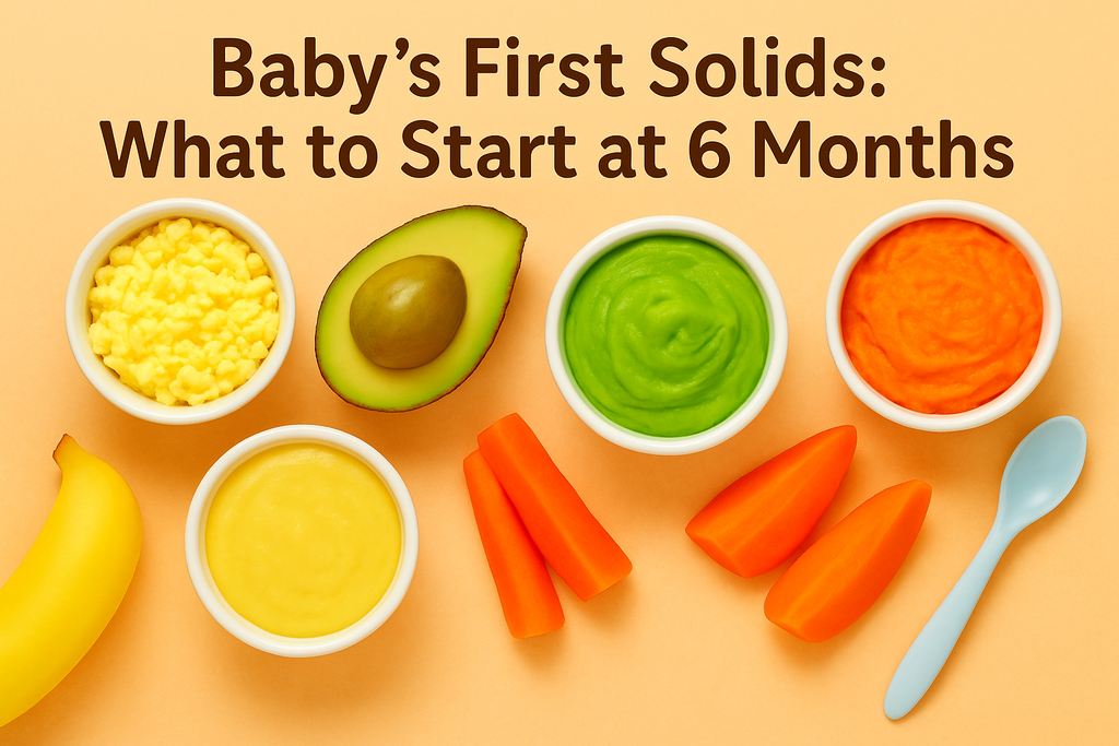 Top 5 First Solid Foods to Start at 6 Months – Kidbea